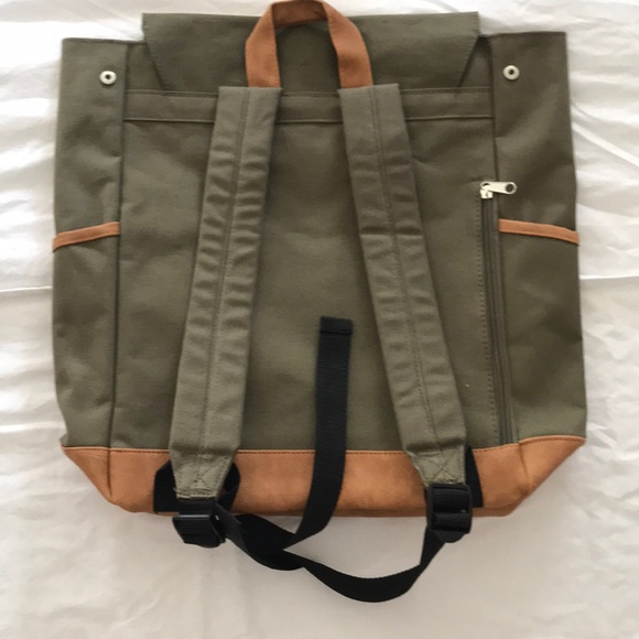 DSW | Bags | Nwot Dsw Green And Beige Backpack | Poshmark
